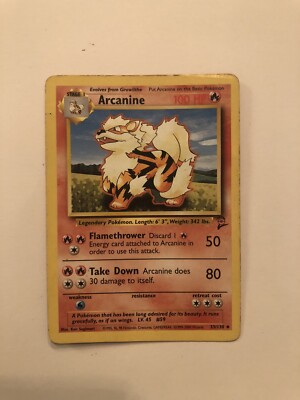 ARCANINE Base Set 23/102 Pokemon Card Unlimited Edition | eBay