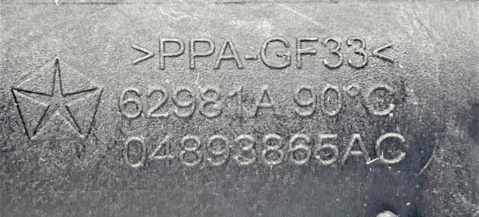 4893865AC Mopar Engine Coolant Thermostat Housing for 2014-22 RAM 1500 ...