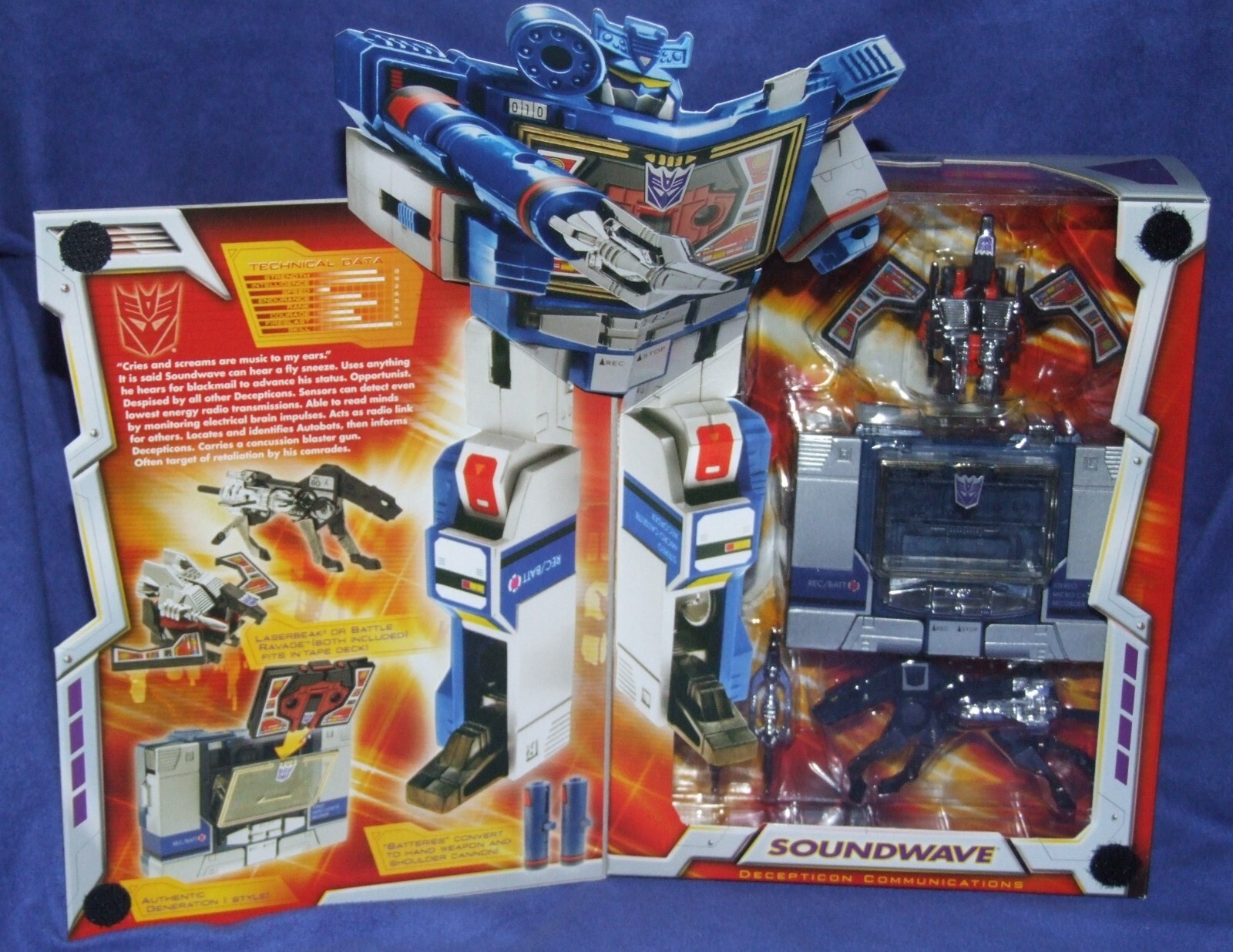 Transformers Commemorative Edition Decepticon SOUNDWAVE New Factory ...