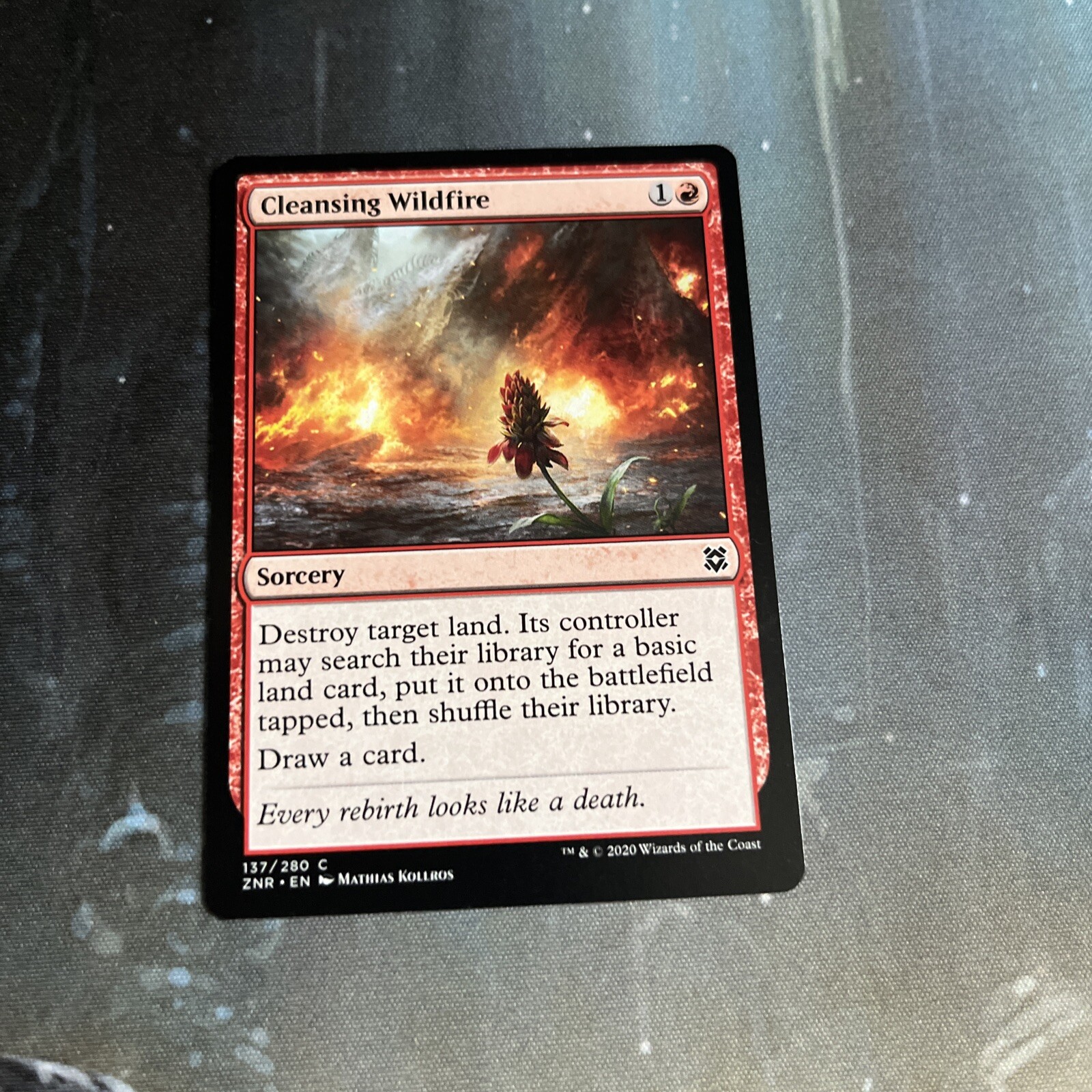 MTG - Cleansing Wildfire. Zendikar Rising. Common - Red Sorcery. 137 ...