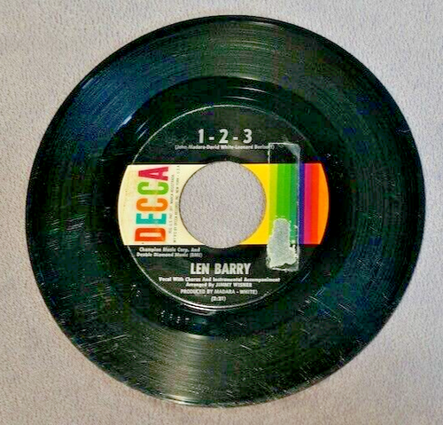 Len Barry " 1-2-3 / BullsEye " 7" 45RPM Decca | eBay
