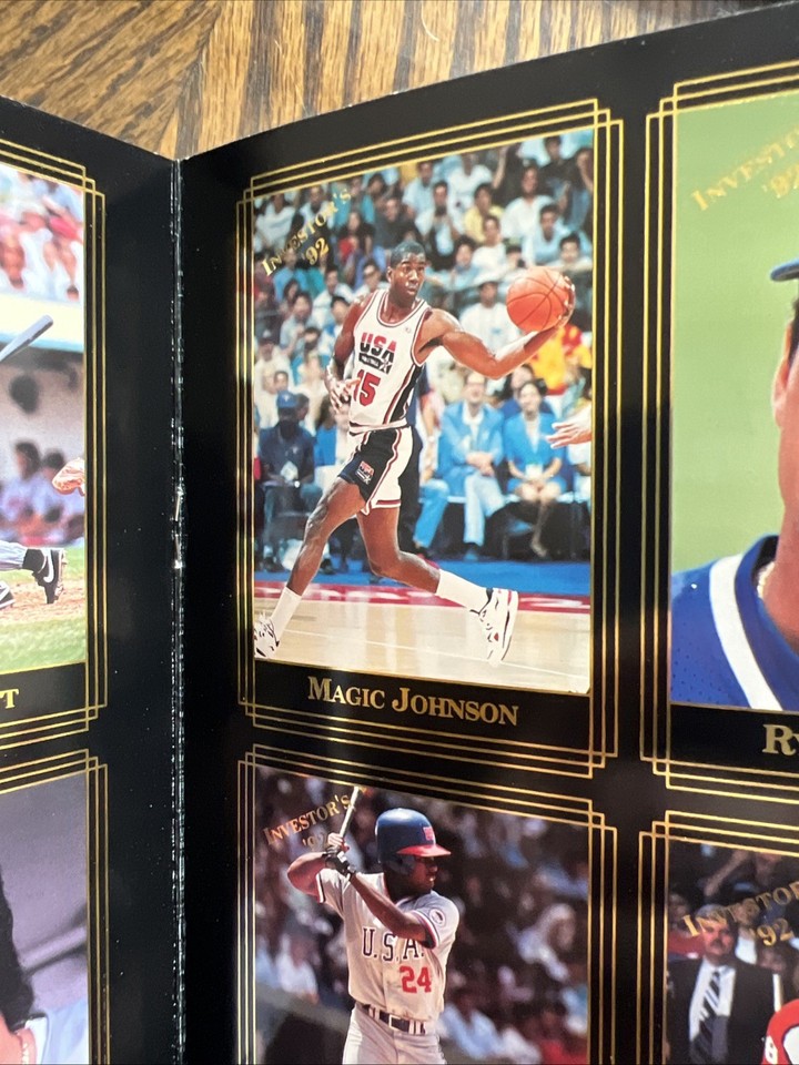 Magic Johnson 1992 Investor's Journal Gold w/ Jordan Mantle Thomas ...