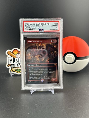 Twinflame Tyrant 2024 MTG Foundations Borderless Foil #333 PSA 10 Gem ...