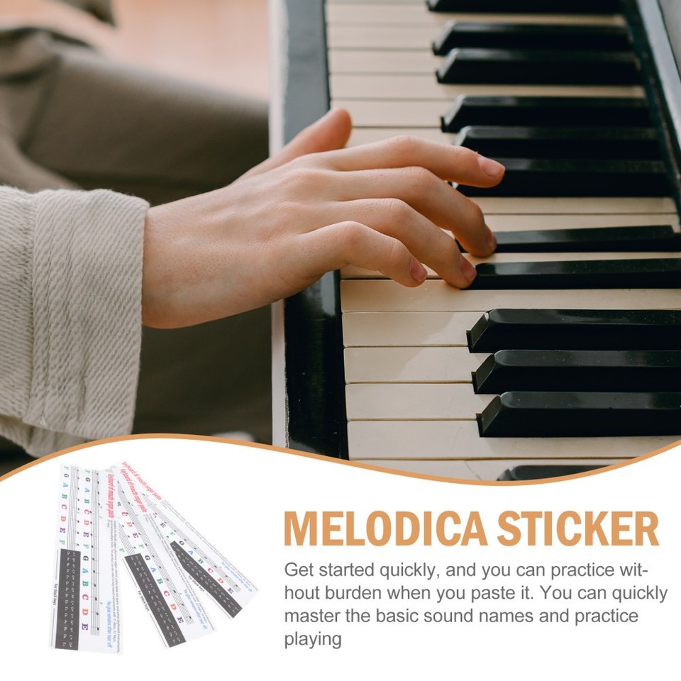 3 Pcs Keyboard Sticker Music Stickers for Kids Musical Instrument ...