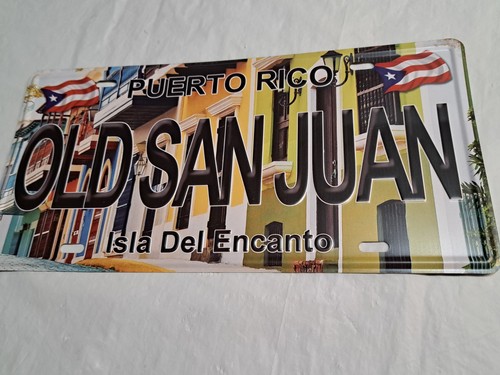 Puerto Rico Old San Juan Isla Del Encanto Metal Novelty License Plate ...
