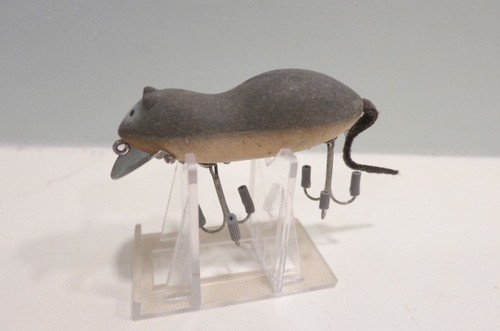 Vintage Heddon Meadow Mouse 9800 GM Gray Mouse with intact tail. Nice ...