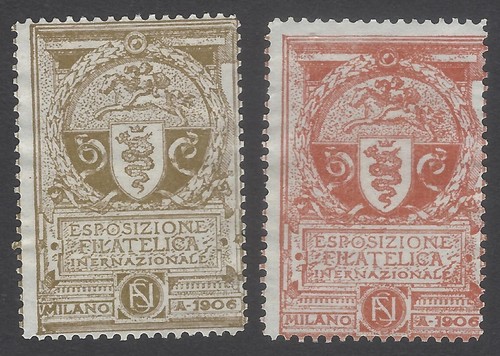 AOP Italy 1906 Stamp Exhibition, Milano poster stamps | eBay
