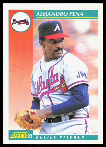 1992 Score 691 Alejandro Pena Atlanta Braves | eBay