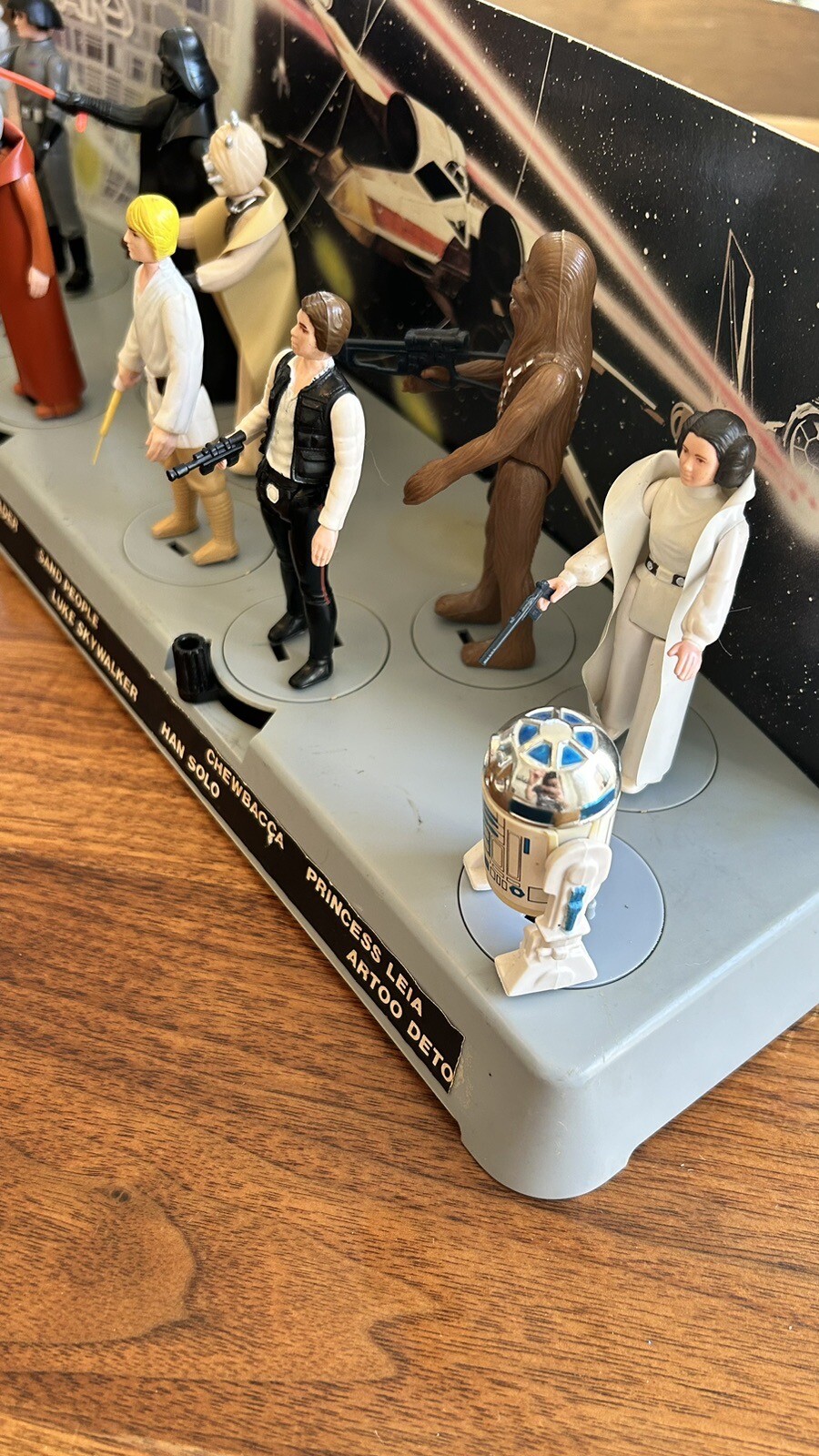Vintage Star Wars First 12 Action Figures with Weapons Mail-Away Stand ...