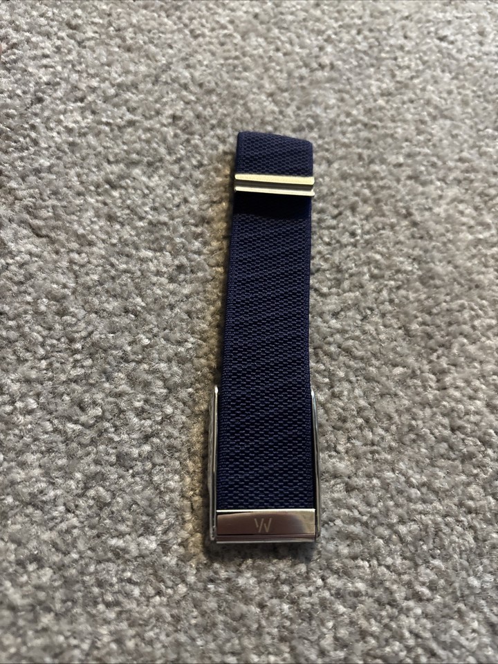 Whoop 5.0/MG Light Blue Band With Logo - Luxe Superknit - Shiny Silver ...