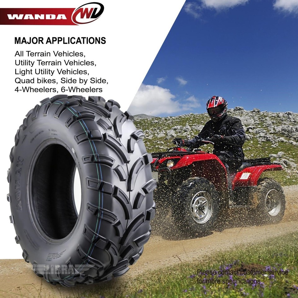 WANDA UTV ATV Tires 24x9-11 Front & 24x10-11 Rear /6PR P373 Lit Mud | eBay