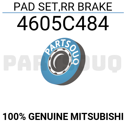 Genuine Mitsubishi OE Pad Set Rr Brake Lh 4605C484 for sale online | eBay