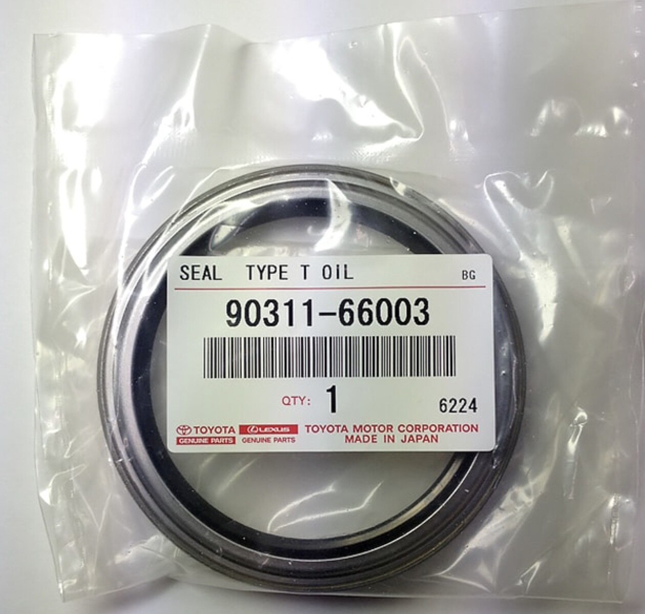 TOYOTA OEM Genuuine Seal, Oil (for Front Axle Hub), RH / LH 90311-66003 ...