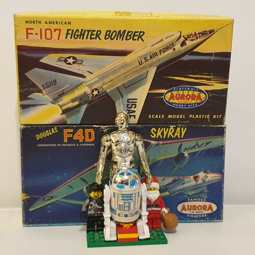 AVIATION : DOUGLAS F4D SKYRAY, F-107 FIGHTER BOMBER AURORA MODEL KITS ...