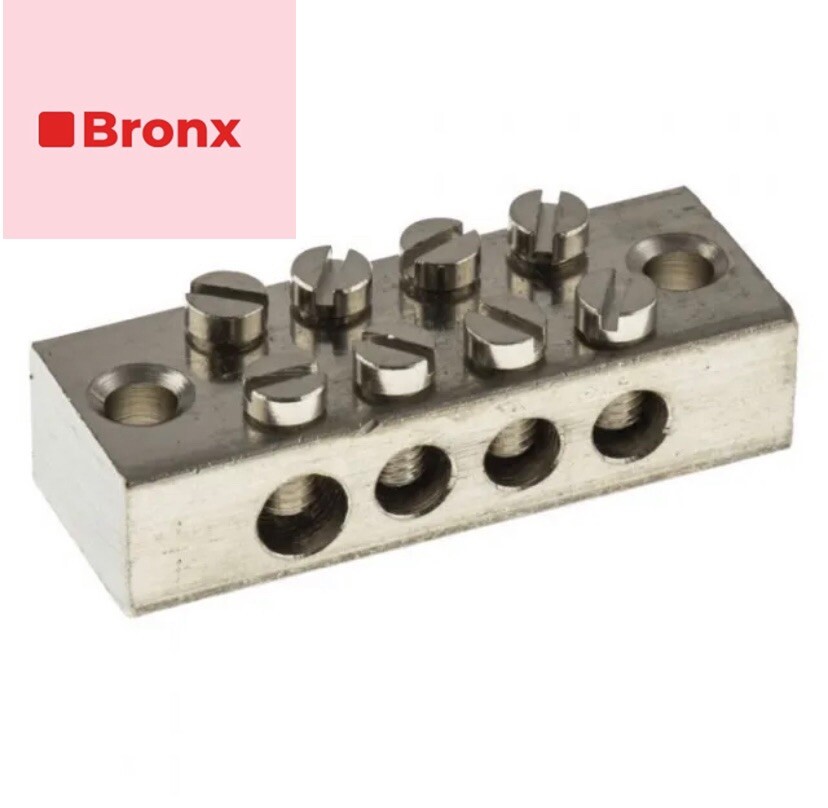 4 & 8 Way Earth Block Earthing Terminal Connection Unit / Earth Bar ...