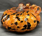 Art Glass Pumpkin Gourd Cascading Stem Fall Autumn Halloween Decor 8 ...