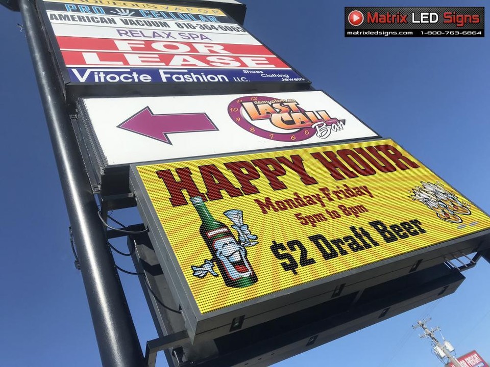 LED Sign Outdoor 2 Sided LED Programmable Message Center 2 Sided Church ...