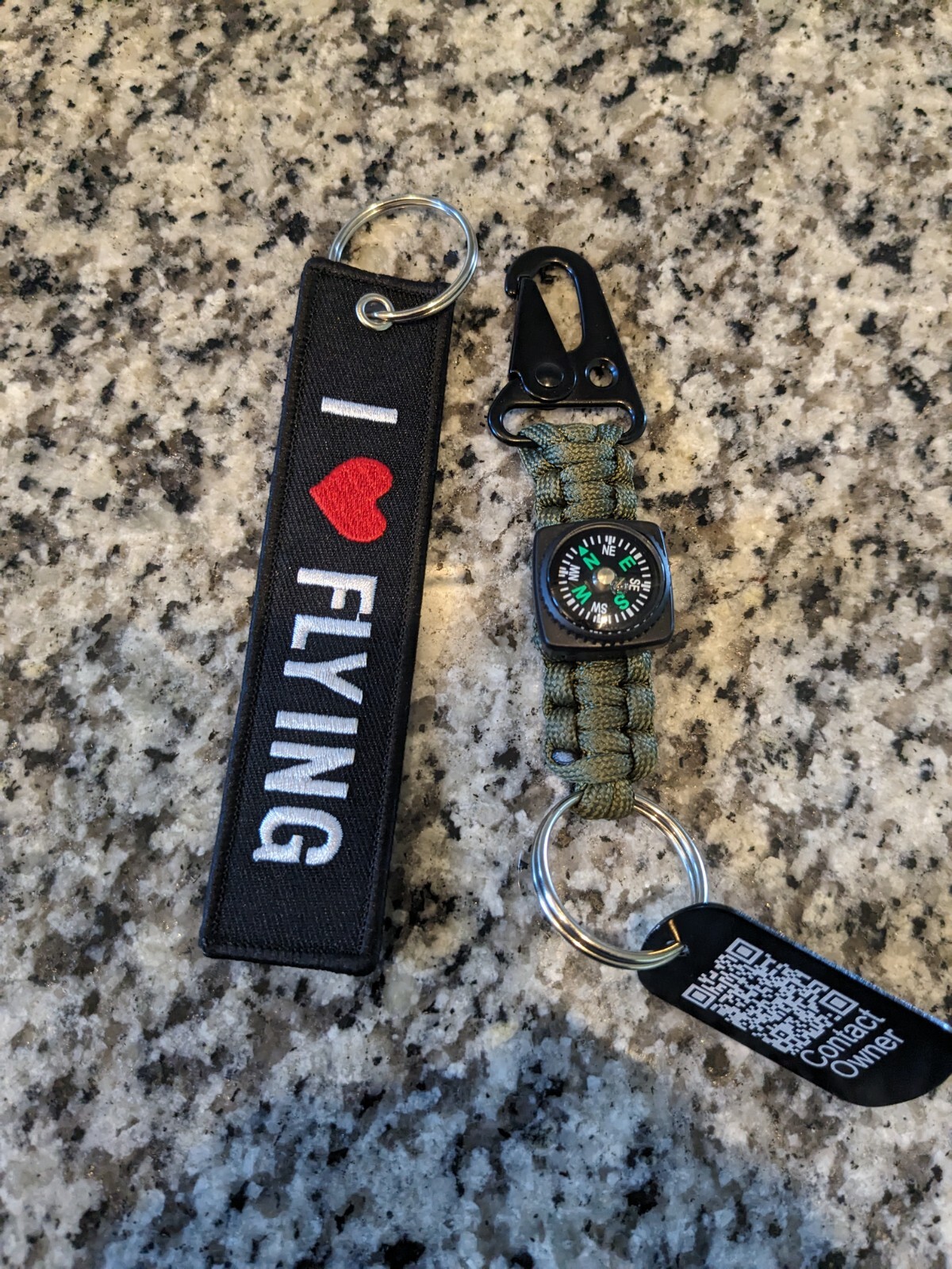 Personalized Metal Luggage tag with free Keychains QR Code Quick ...