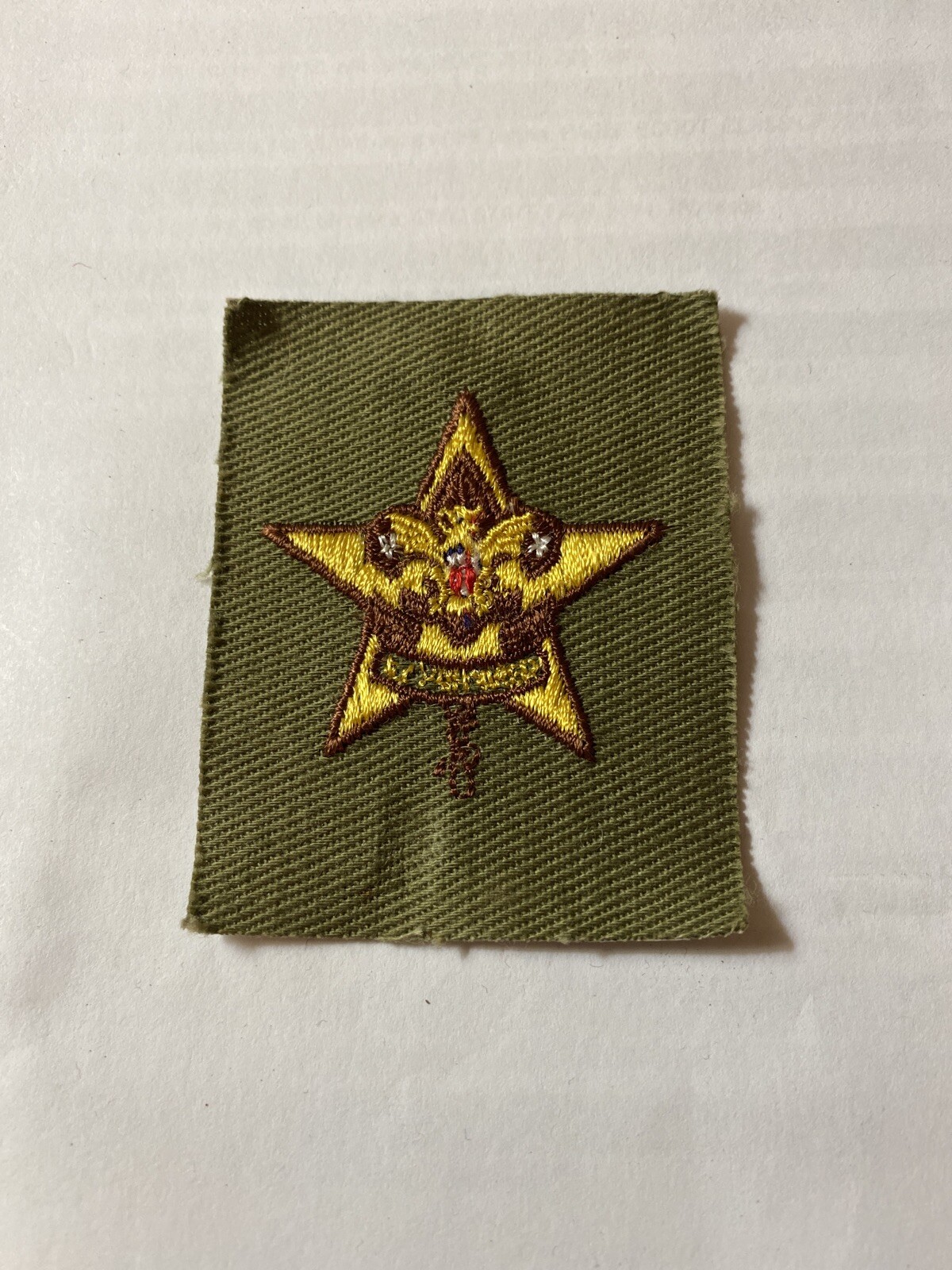 MINT Cut Edge Square Older BOY SCOUT Star Rank Patch | eBay