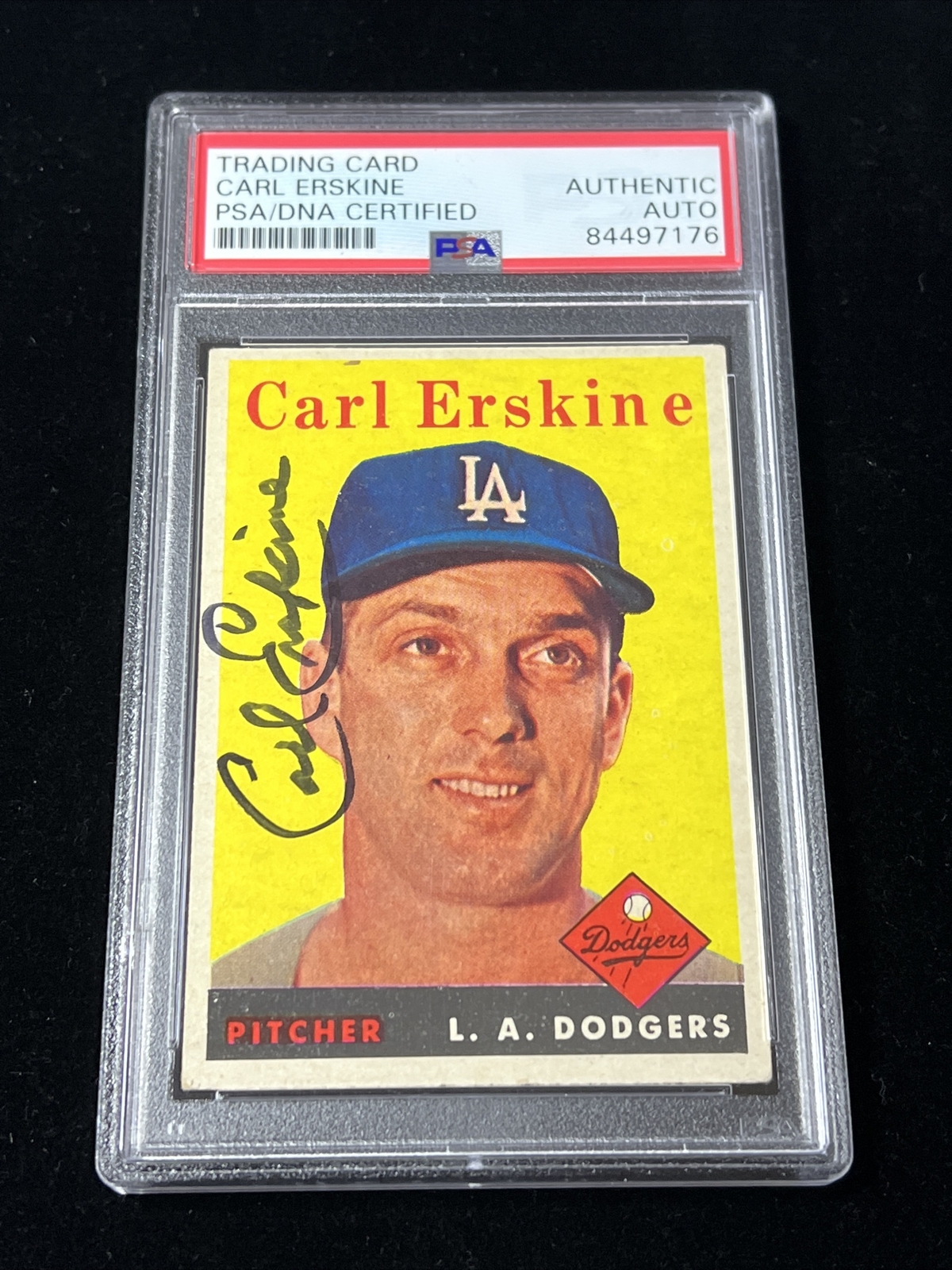 Carl Erskine Autographed Memorabilia | Signed Photo, Jersey ...