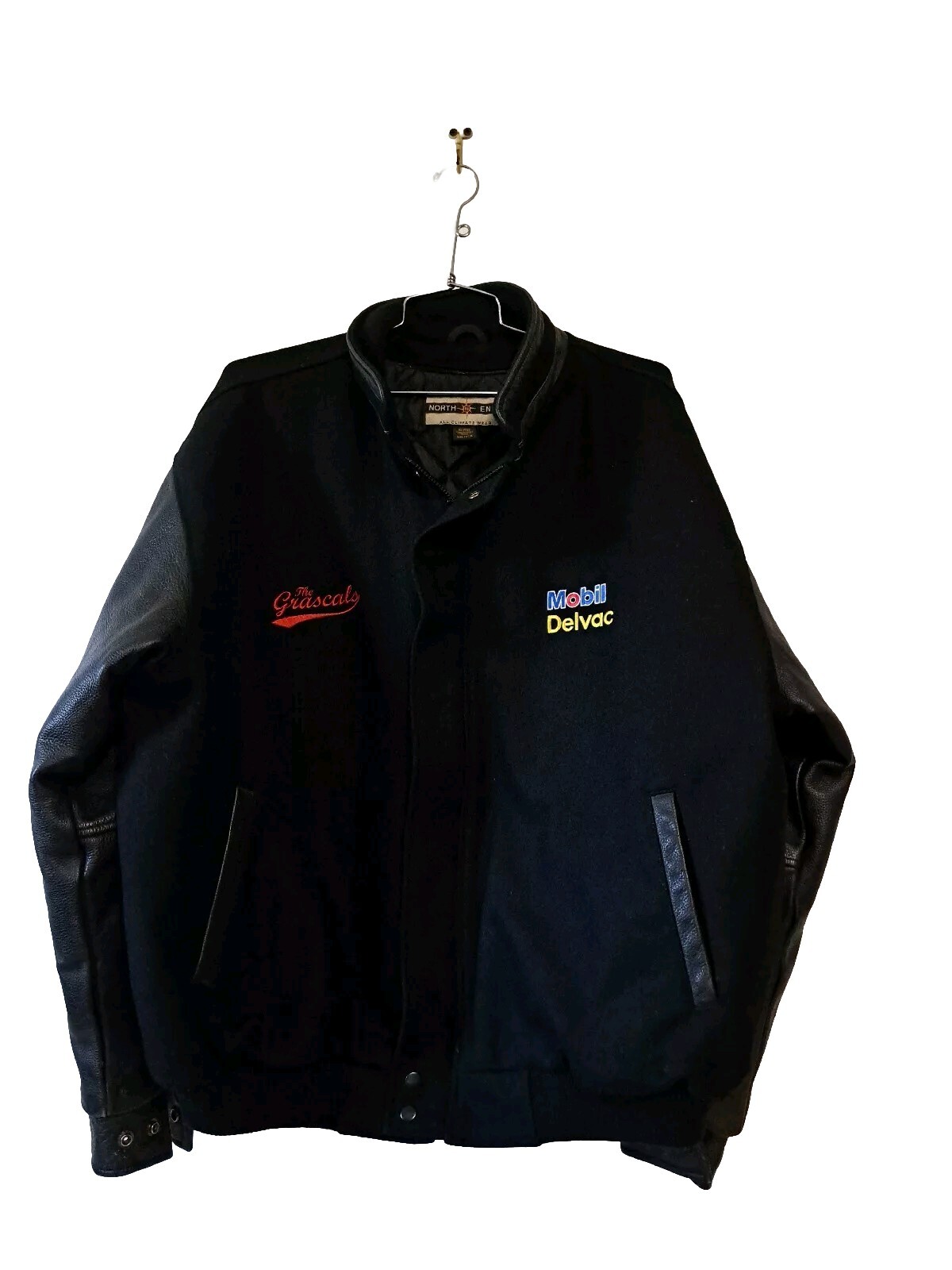 Mobil Varsity Jacket Delvac The Grasscals 3XL Wool Vi… - Gem