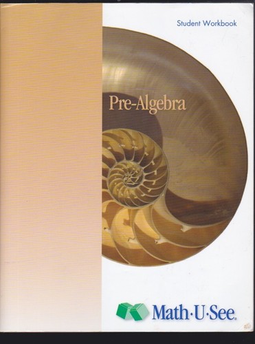 Math U See Pre-Algebra STUDENT WORKBOOK 2009 Paperback | eBay
