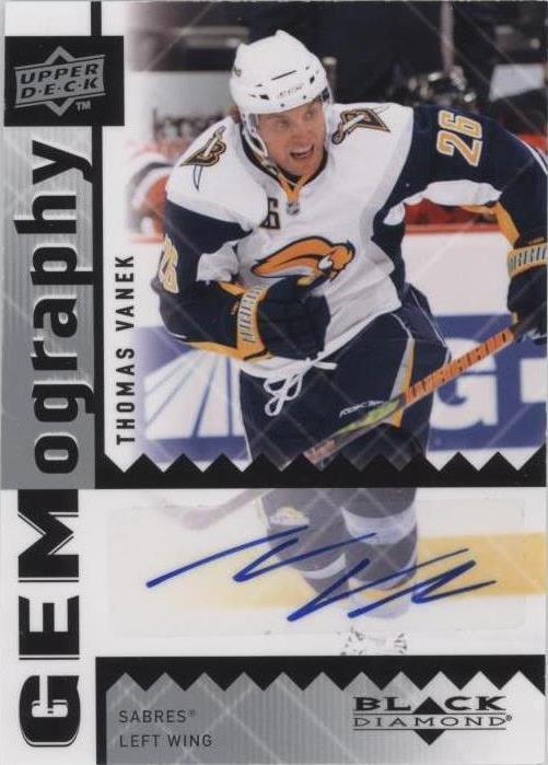 2009-10 Upper Deck Black Diamond - Gemography Thomas Vanek #GTV (AU ...