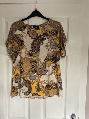 Wallis Ladies Sleeve Cap Top Cream, Beige, Brown Size 12 | eBay UK