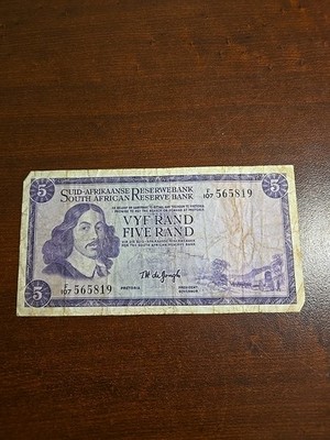 SOUTH AFICA 5 Rand ND 1966-1976 P 111 | eBay