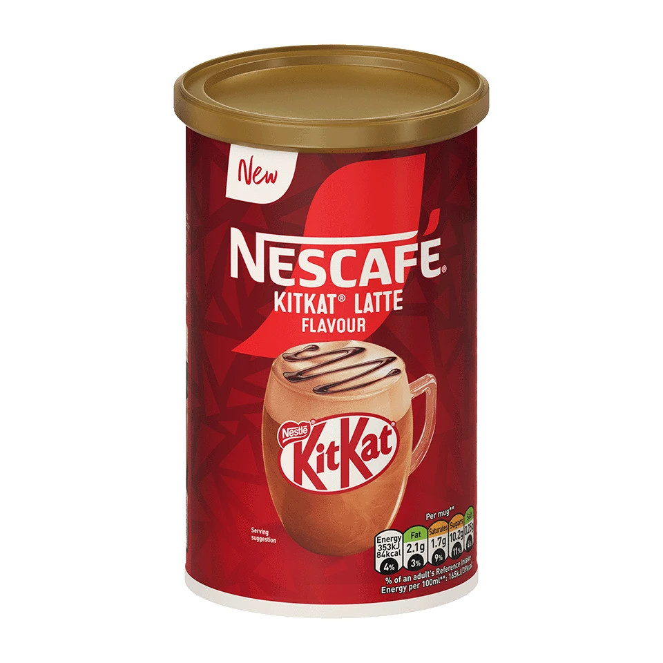 NEW NESCAFÉ KitKat Latte Instant Coffee Tub, 273g (Pack of 2) – 546g ...