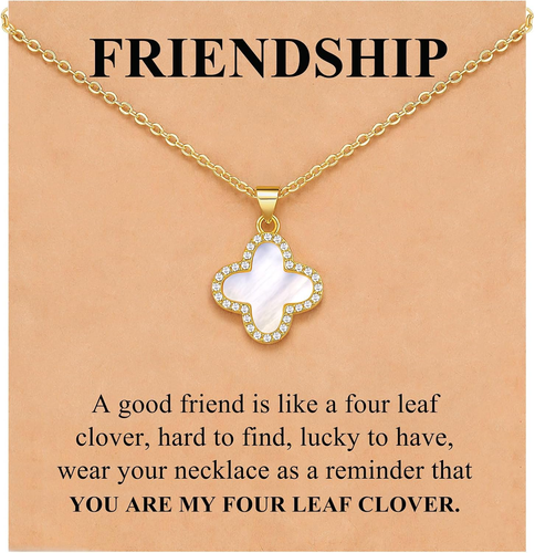 You Are My Four Leaf Clover - Best Friend Necklace Friendship Gifts for ...