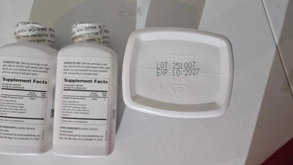 Omega-XL 300 Count Softgels Joint Pain Relief, Potent Small Softgel | eBay