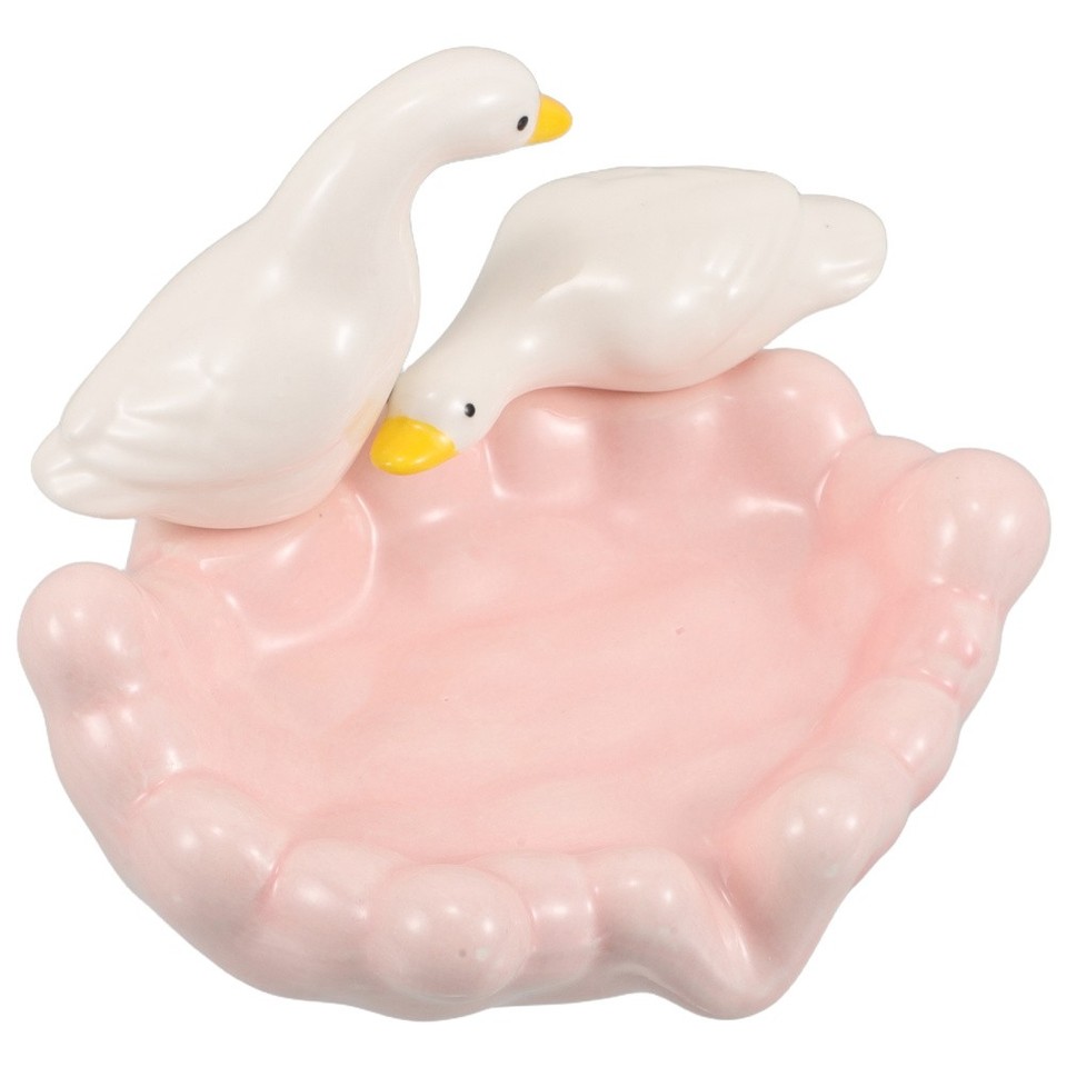 Ceramic Duck Soap Dish Self Draining Soap Tray Cute Animal Soap Holder ...