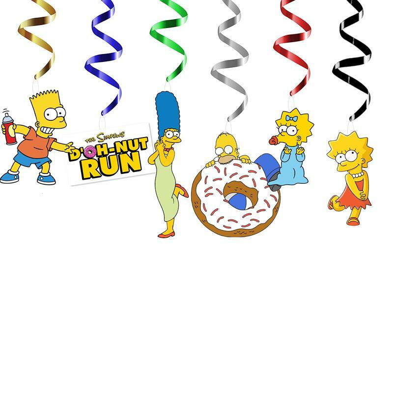 SIMPSONS banner BALLOON CUP PLATE Cover TOPPER PARTY SUPPLIES ...