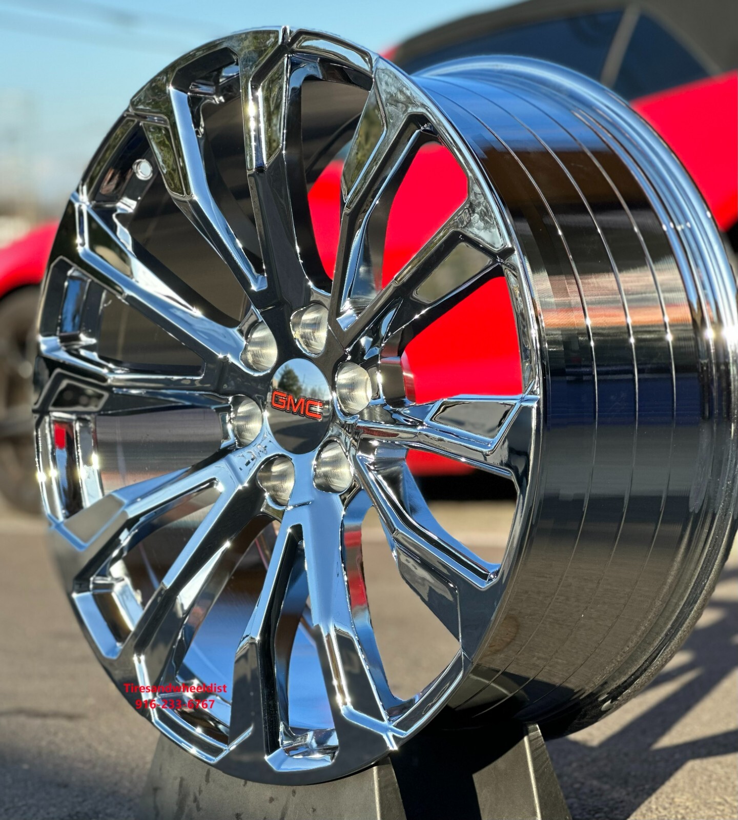 24'' inch Chrome Wheels Tires fit Yukon Silverado Tahoe FR203 Escalade ...