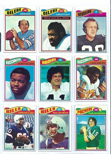 1977 TOPPS FOOTBALL 9 CARD LOT | eBay