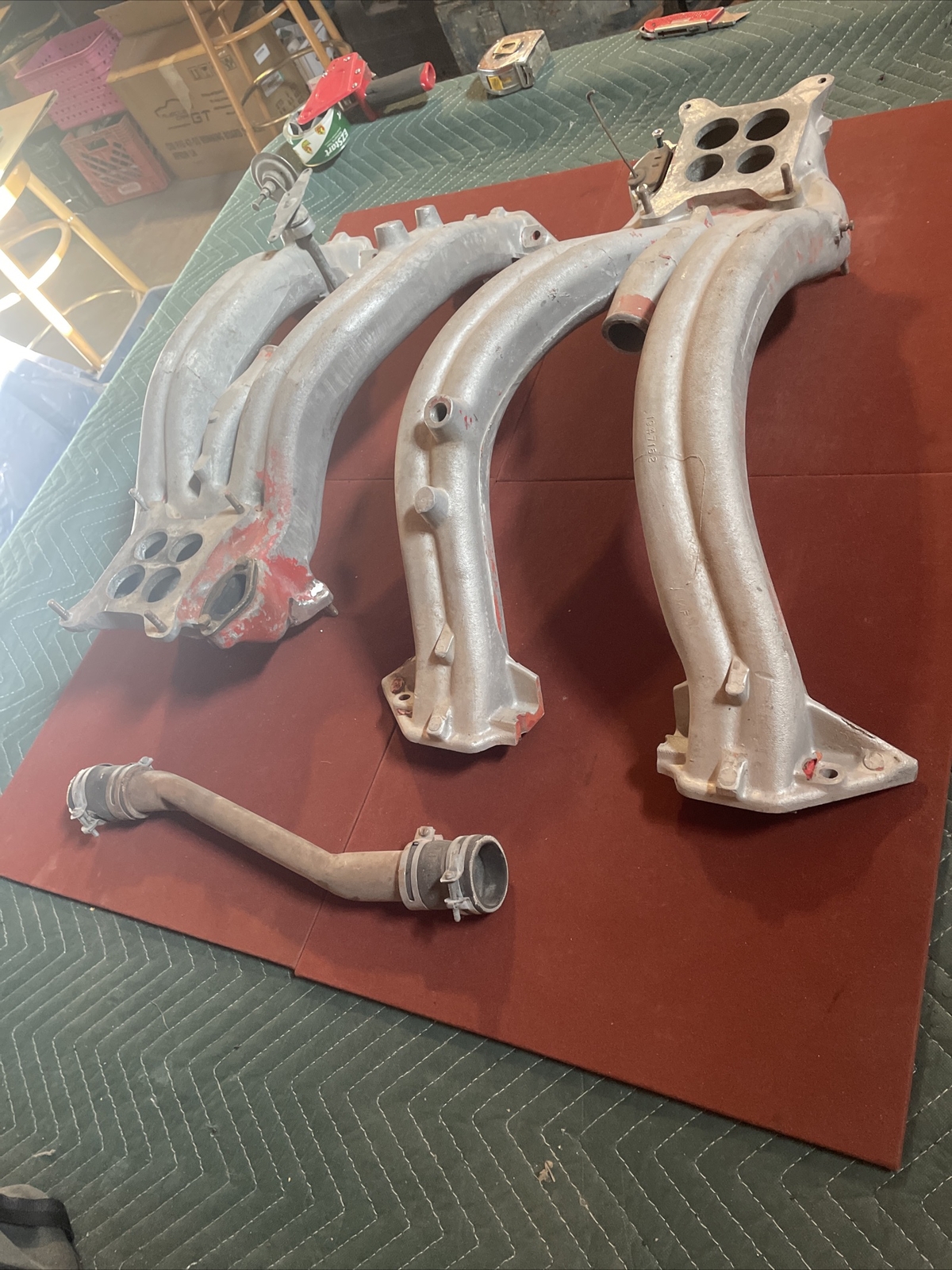 1960 1961 Mopar Cross Ram Intake Manifolds Chrysler 383 413 Dual fours ...