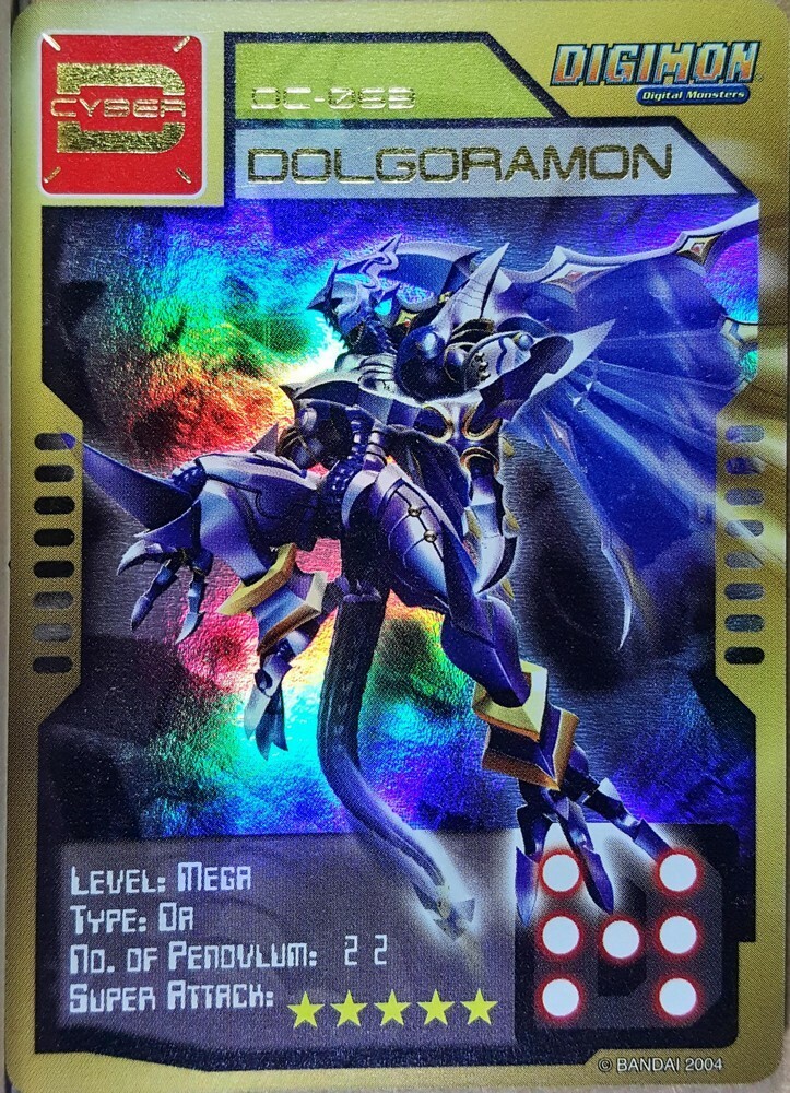 Bandai Digimon S1 D-CYBER Card Holographic Gold Stamp Dolgoramon | eBay