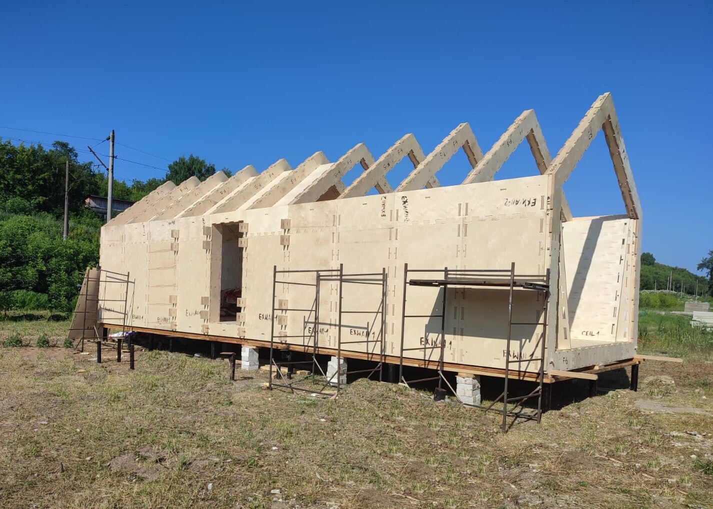 364 sg.ft SOLID PLYWOOD HOUSE KIT #PW-30 WOOD PREFAB DIY KIT BUILDING ...