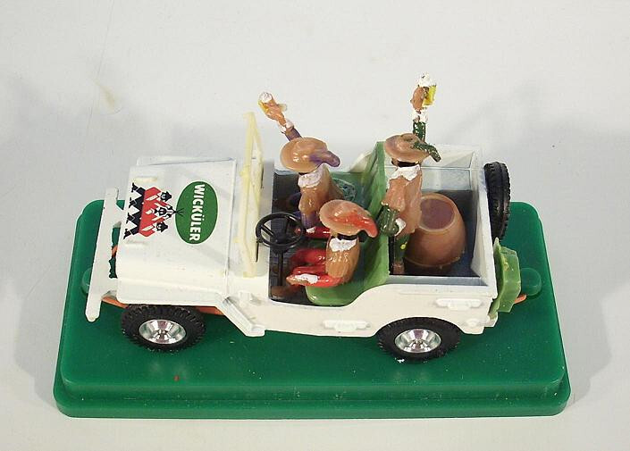 Ziss Mini Auto Lintorf 1/43 Wicküler Jeep & 3 Musketiere in Plexi - Box ...