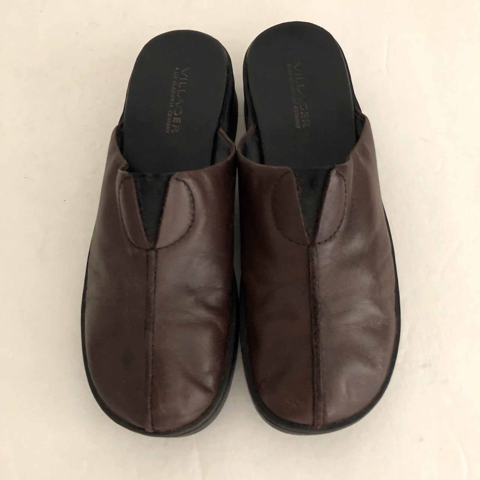 💲MAKE OFFER💲SZ 8 1/2M Brown Liz Claiborne Villager Shoes/Clogs/Mules ...