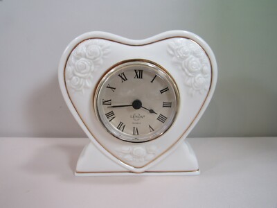 Lenox Heart Shape Quartz Desk Clock | eBay