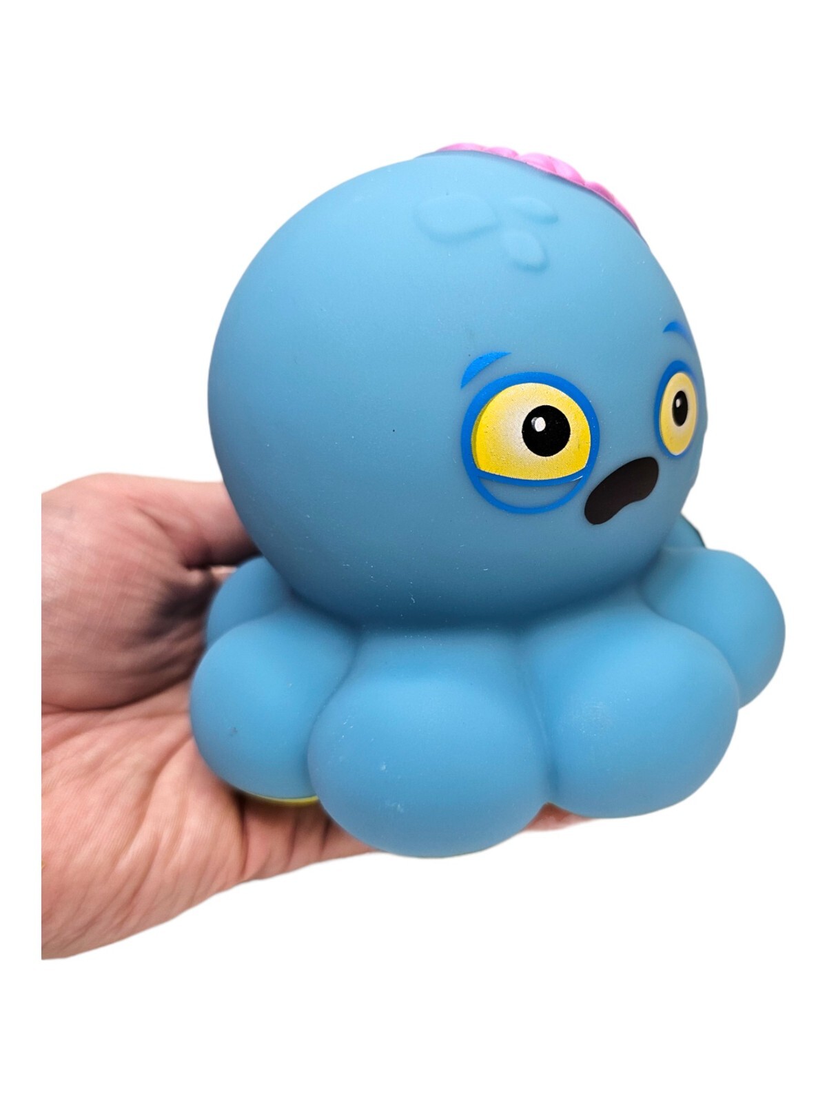 Big Rubber Octopus (5-6" Tall) Fun Bath Toy and Carnival Game Prize ...