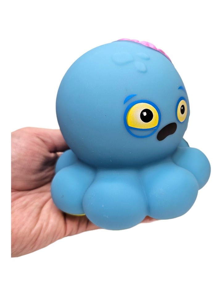 Big Rubber Octopus (5-6" Tall) Fun Bath Toy and Carnival Game Prize ...