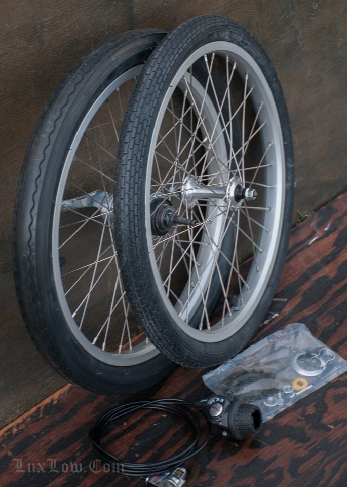 20" Stingray Bike Stick Shifter WHEELS 3 Speed Hub Tires Vintage ...