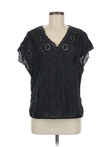 Gomorn Women Black Short Sleeve Blouse 8 | eBay