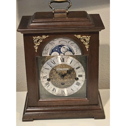 Vintage Seth Thomas 8 Day 1219-000 Working Moon Dial Mantle Clock with ...