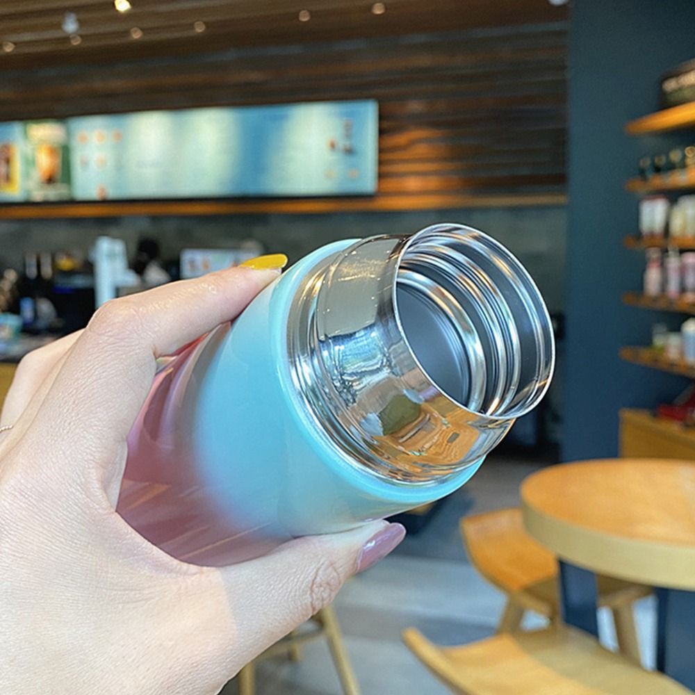 1Pcs Double Layer Water Bottle Rabbit Ear Vacuum Flasks Tea Milk Coffee ...