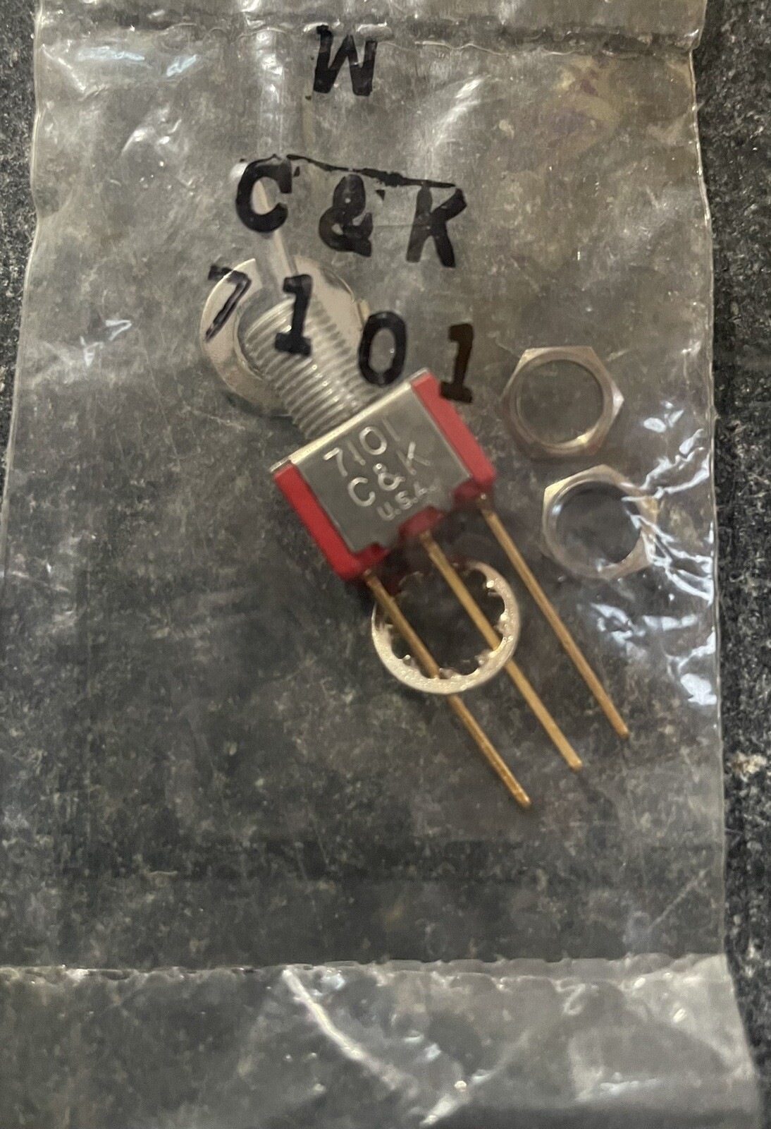 Set of 5 C&K Tiny Toggle Switches 7101 - NOS | eBay