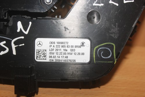 GENUINE MERCEDES S CLASS W222 LEFT SIDE FRONT SEAT CONTROL UNIT NSF ...